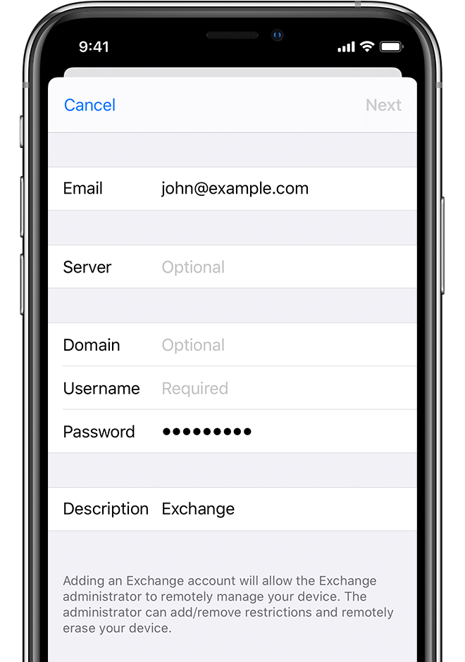 Adding Email to iOS Device - Envision IT